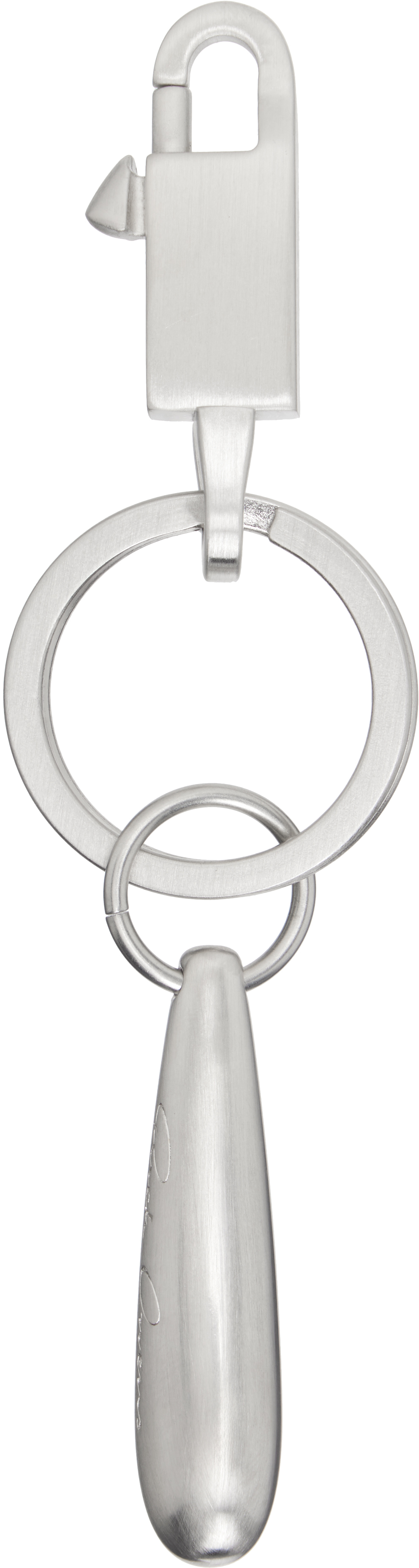 小物 Rick Owens Hollywood Teardrop Keychain Rick Owens Silver Hollywood Teardrop Keychain - 128 Palladio